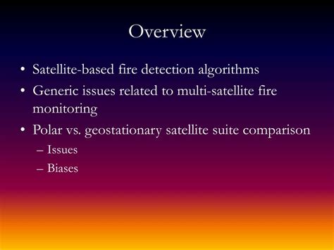 Ppt Active Fire Detection Using Geostationary Satellites Powerpoint Presentation Id 465480