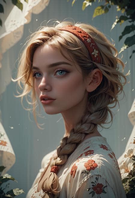 Best Hairstyle01 Sidebraid Models Prompthero