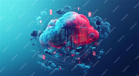 Cloud Computing The Future Of Digital Transformation Premium Ai Generated Image
