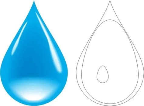 Как нарисовать капельку воды карандашом