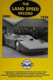 Land Speed Record 1899 1936 Free Download Borrow And Streaming