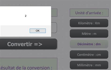 Application De Conversion Des Mesures En Javascript