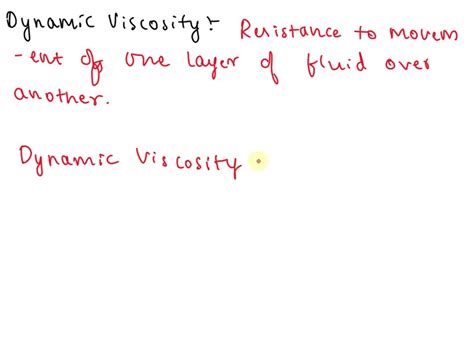 Solved Dynamic Viscosity Of Water Dynamic Viscosity Of Air At Room