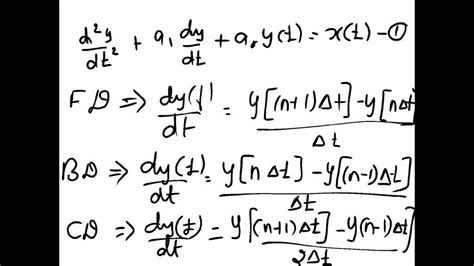 Solved 3 4 5 Approximate The Following Second Order Differential