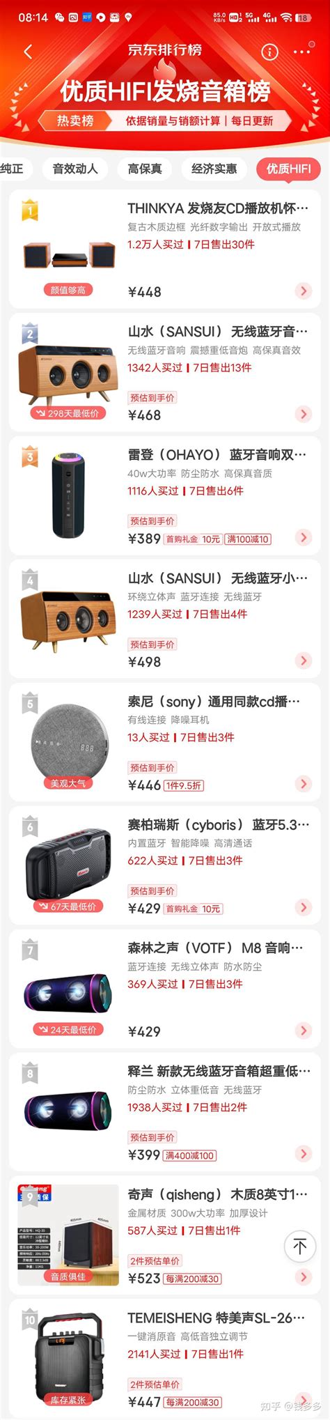 什么牌子的发烧音箱好？十大优质hifi发烧音箱品牌排行榜！ 知乎