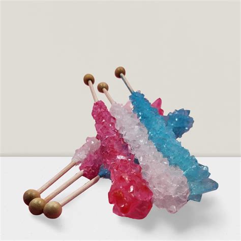 Generic Bulk Candy Rock Candy Lollipops Individually Wrapped Pink Blue And White