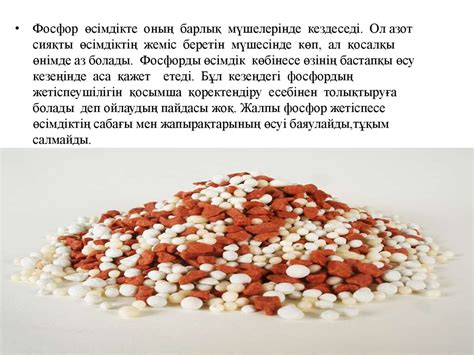 Фосфор тыңайтқыштары - презентация онлайн