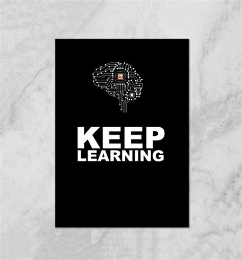 ai keep learning Плакат купить за 690 ₽ в интернет магазине print bar itt 417748 plk