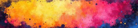 Abstract Black Ink Lines Blank Canvas Border Artistic Grunge Style