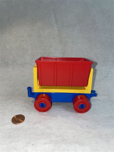 Vintage Lego Duplo Train Car With Dump Bin For Set 2700 Ebay