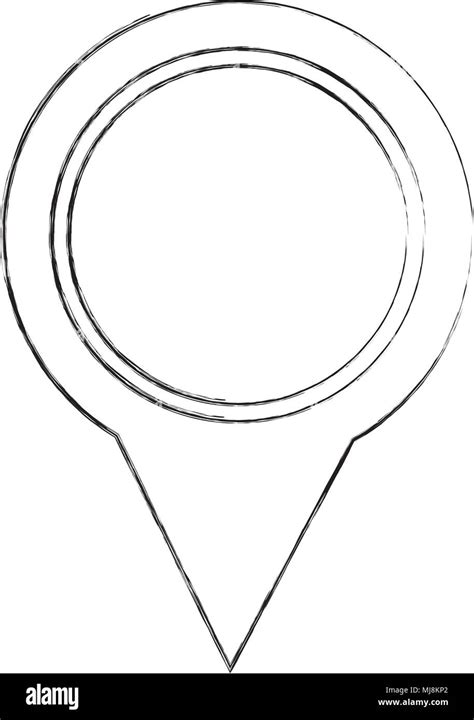 Navigation Gps Pointer Map Location Vector Illustration Sketch Stock Vector Image And Art Alamy