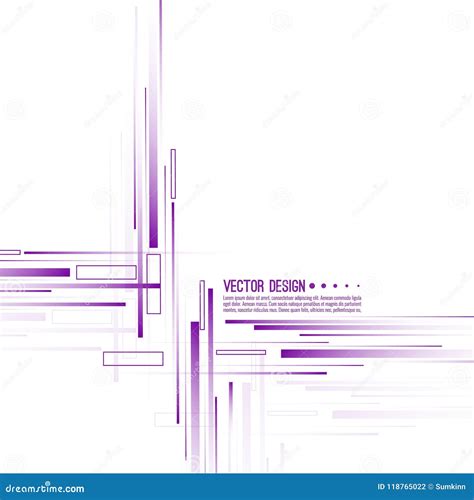 Vector Abstract Background With Parallel Lines Stock Vector Illustration Of Futuristic