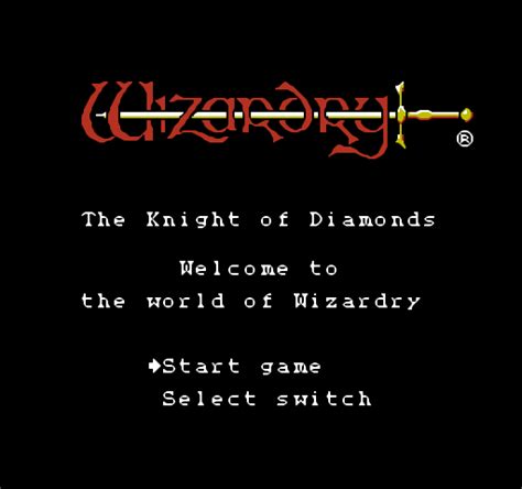 Wizardry 2 The Knight Of Diamonds Download Gamefabrique