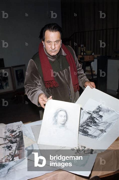 Image Of Pietro Annigoni And Some Works 1968 Photo