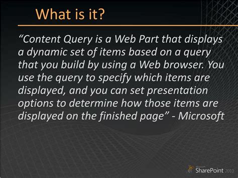 Ppt Content Query Web Part Powerpoint Presentation Free Download Id1625118
