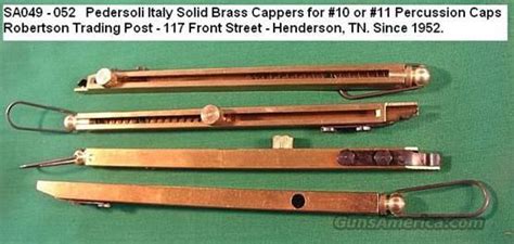 Muzzleloader Capper Brass Inline Pedersoli Ital For Sale