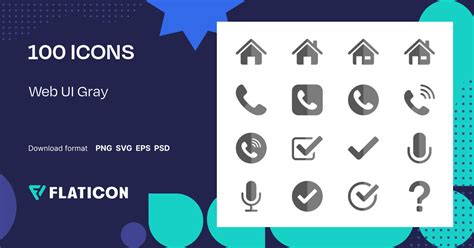 Web UI Gray Icon Pack Color Fill SVG Icons