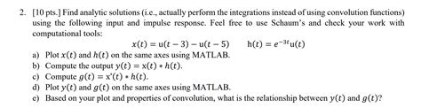 Solved 2 10 Pts Find Analytic Solutions Ie Actually