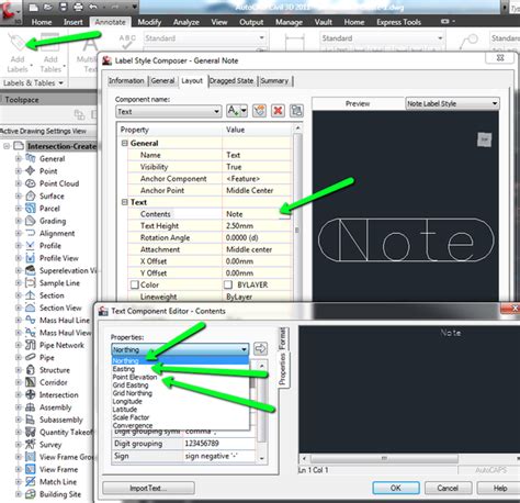 Solved Label Northing And Easting Xy Autodesk Community