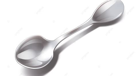 흰색 배경에 클리핑 패스가 있는 상위 뷰 3d 렌더링의 격리된 금속 스푼 주방용품 요리 도구 주방 용품 배경 일러스트 및 사진 무료 다운로드 Pngtree
