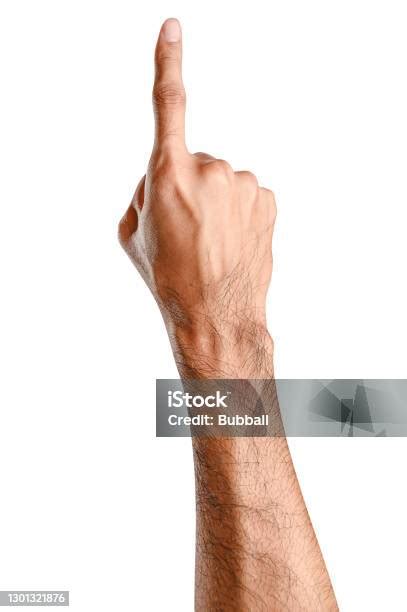 남성 백인 손 은 흰색 배경에 고립 된 손가락 번호를 보여줍니다 1에 대한 스톡 사진 및 기타 이미지 1 1위 가리키기 Istock
