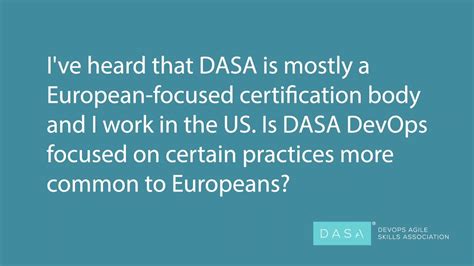 Devops Agile Skills Association Dasa On Linkedin Dasa Qanda
