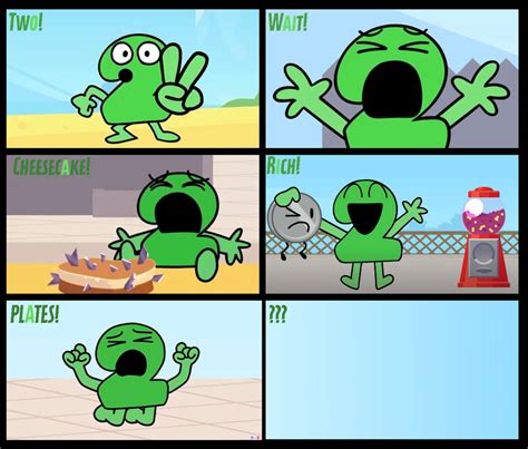 Bfdi Tpot 1 To 6 Intro Two Wait Cheesecake Ri By Abbysek On Deviantart