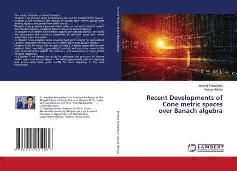 Recent Developments Of Cone Metric Spaces Over Banach Algebra Von Jerolina Fernandez Neeraj