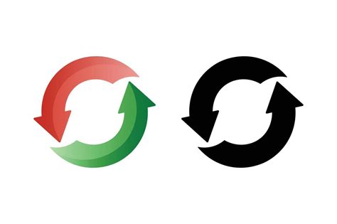 Circular Loop Arrows Icons Rotating Arrows Circular Arrow Design Arrow Rotation Symbol