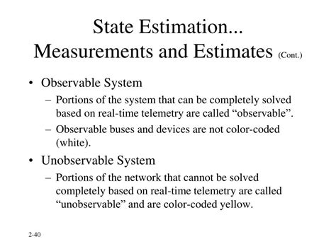 Ppt State Estimation Techniques Powerpoint Presentation Free