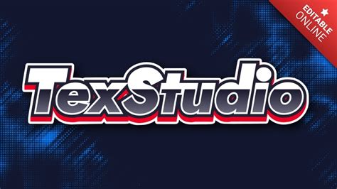 TexStudio Text Style Effects Generator