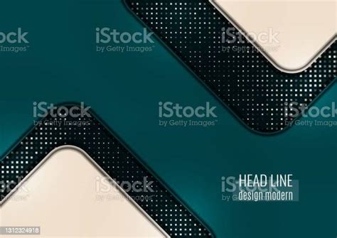 어두운 배경에 밝은 하프톤 점과 컬러 기하학적 모양 고급 포스터 배경 템플릿 3d 광고 현대 그래픽 디자인 벡터 0명에 대한