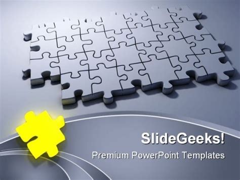 Stand Out Puzzle Shapes PowerPoint Templates And PowerPoint Backgrounds