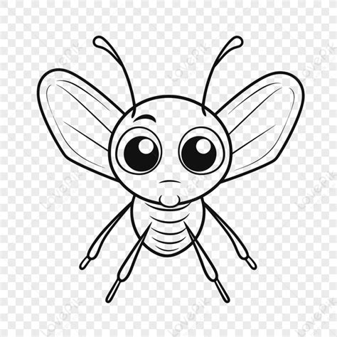 아이들을 위한 귀여운 꿀벌의 색칠 페이지 개요 스케치 드로잉 벡터선 그리기헤어스타일 Png 일러스트 무료 다운로드 Lovepik