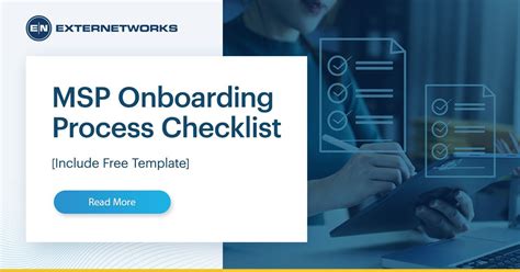 Externetworks Managed It Services On Linkedin Msp Onboarding Checklist Efficiency