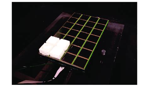 Picture Of The Sipm Array Connected To The Readout Board Four