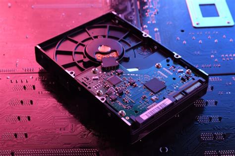 Premium Photo Computer Hard Disk Drives Hdd Ssd On Circuit Board Motherboard