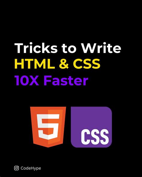 Unique Ideas Tricks To Wrote Html And Css 10x Faster Facebook