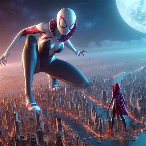 Ai Mega Giantess Spider Gwen Vs Giantess Silk By Hongochurro On