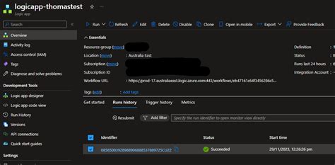 azure logic apps managed identity deployed with devops bicep template
