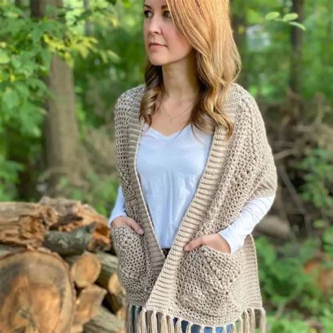 15 Best Free And Easy Crochet Pocket Shawl Patterns Yarnique