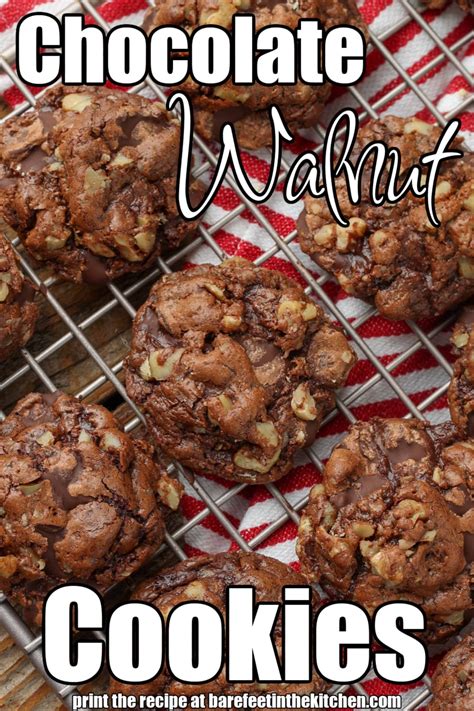 Chocolate Walnut Cookies Barefeet In The Kitchen Dine Ca