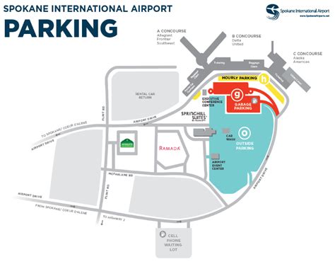 Spokane Intl Airport Parking And Transportation Parking Info