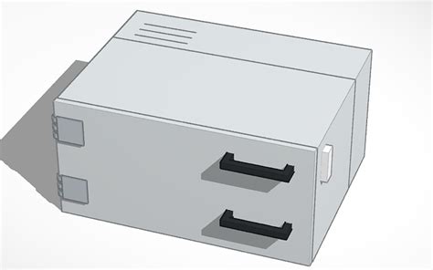 3d Design Mini Fridge Container 3 Tinkercad