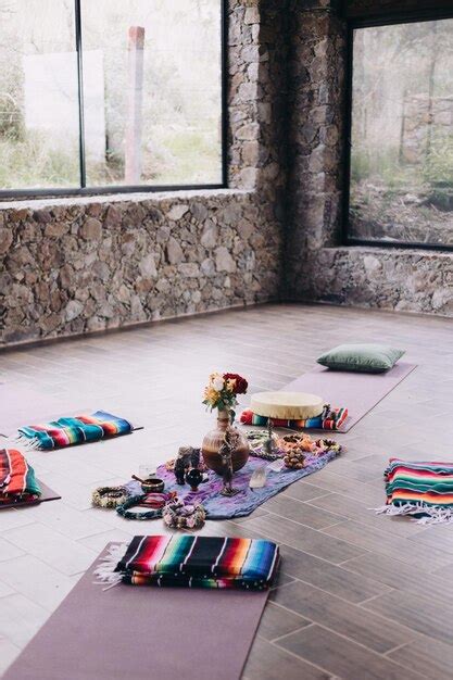 Premium Photo Altar And Seating In A Circle For A Spiritual Ceremony