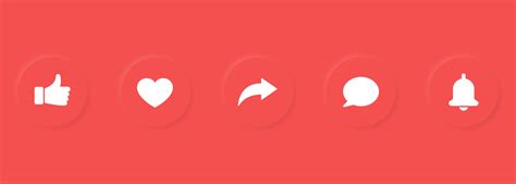 Neumorphic UI And UX Design Elements Social Media Button In Neumorphism Style Trend Digital