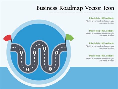 Business Roadmap Vector Icon Ppt Powerpoint Presentation Model Files