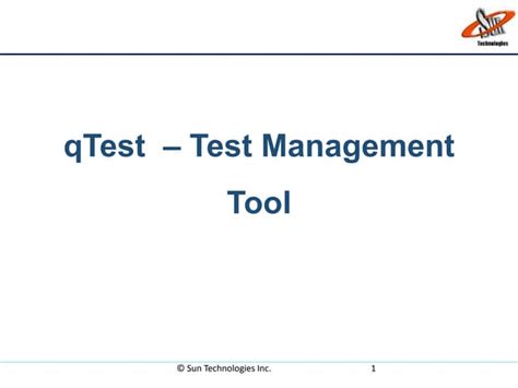 Qtest Test Management Tool Pptx Computer Software And