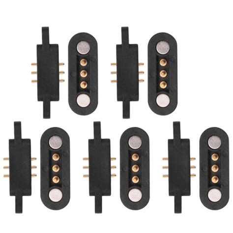 5 Pairs Spring Loaded Magnetic Pogo Pin Connector 3 Positions Magnets