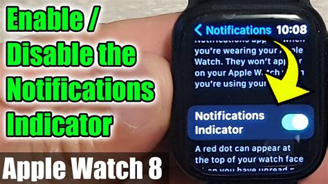 Apple Watch 8 How To Enabledisable The Notifications Indicator